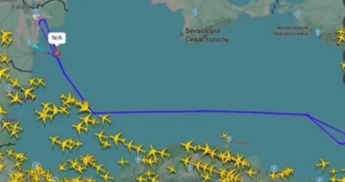 Petel.bg - новини - Американски разузнавателен самолет извършва мисия над Черно море